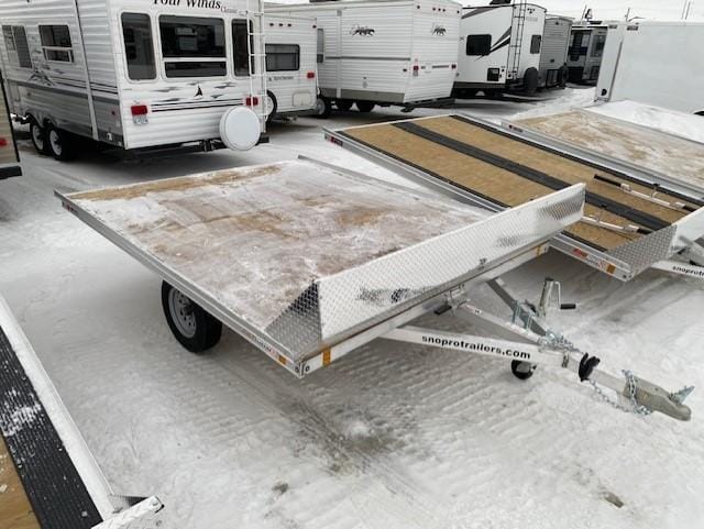 2023 Snopro 10′ Xtreme 2 Place Aluminum Tilt Snowmobile Trailer w/Salt ...