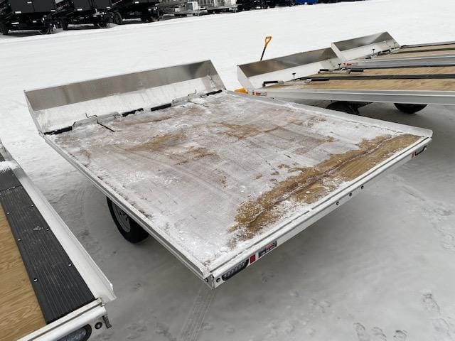 2023 Snopro 10′ Xtreme 2 Place Aluminum Tilt Snowmobile Trailer w/Salt ...