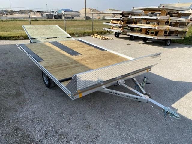 2023 SnoPro 12′ X’treme 2 Place Aluminum Tilt Snowmobile Trailer With ...