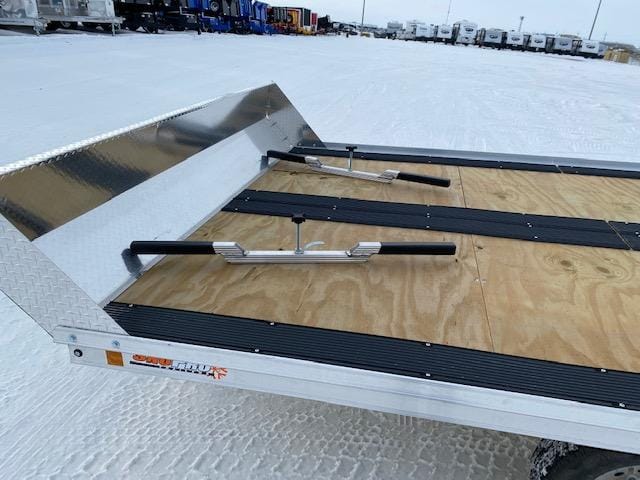 2023 Snopro 12′ Xtreme Aluminum 2 Place Snowmobile Trailer 3K With Ski ...