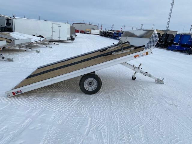 2023 Snopro 12′ Xtreme Aluminum 2 Place Snowmobile Trailer 3K With Ski ...
