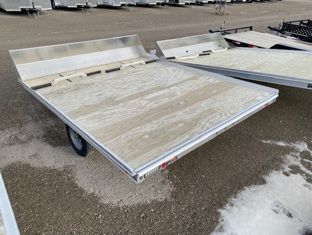 2023 Snopro 10′ Xtreme 2 Place Aluminum Tilt Snowmobile Trailer w/Salt ...