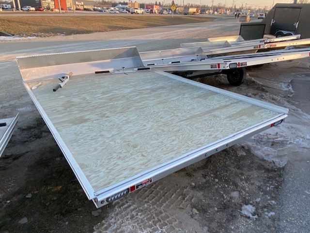 2023 Snopro 12′ Xtreme 2 Place Aluminum Tilt Snowmobile Trailer w/Salt ...