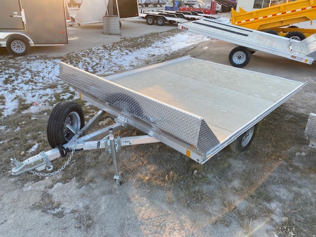 2023 Snopro 10′ X’treme 2 Place Tilt Aluminum Snowmobile Trailer w/Salt ...