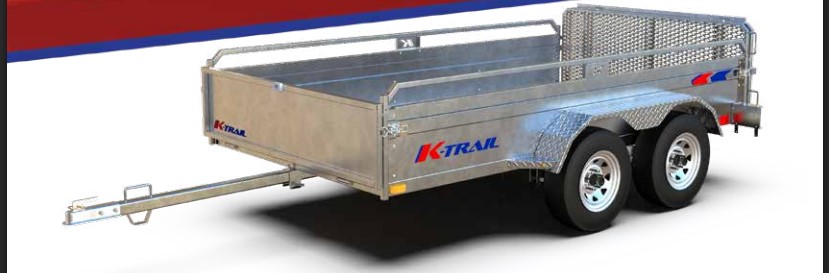 2025 K-Trail 5.5 X 10 Galvanized High Side Tandem Axle Utility Trailer ...