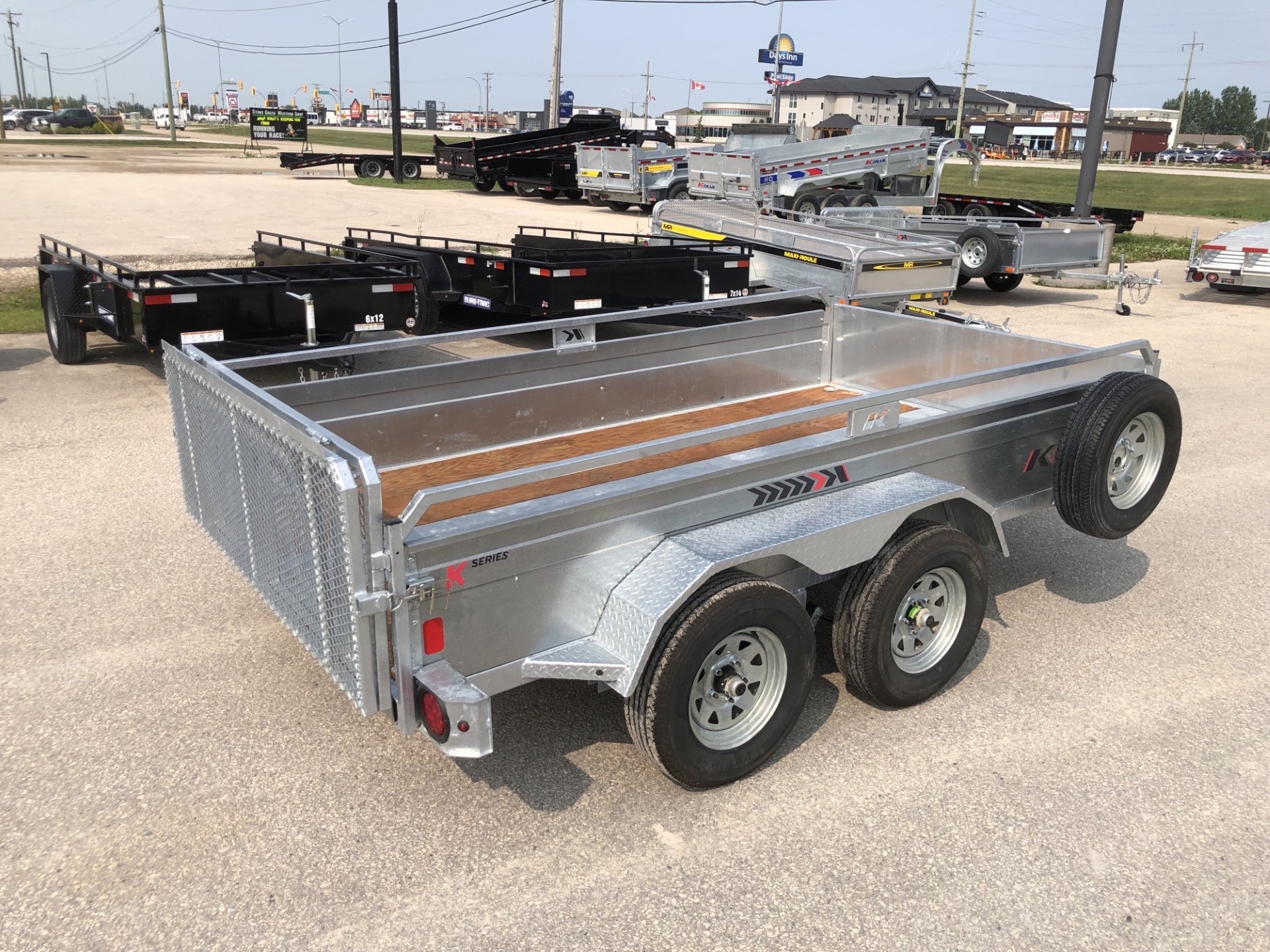2025 K-Trail 5.5 X 10 Galvanized High Side Tandem Axle Utility Trailer ...