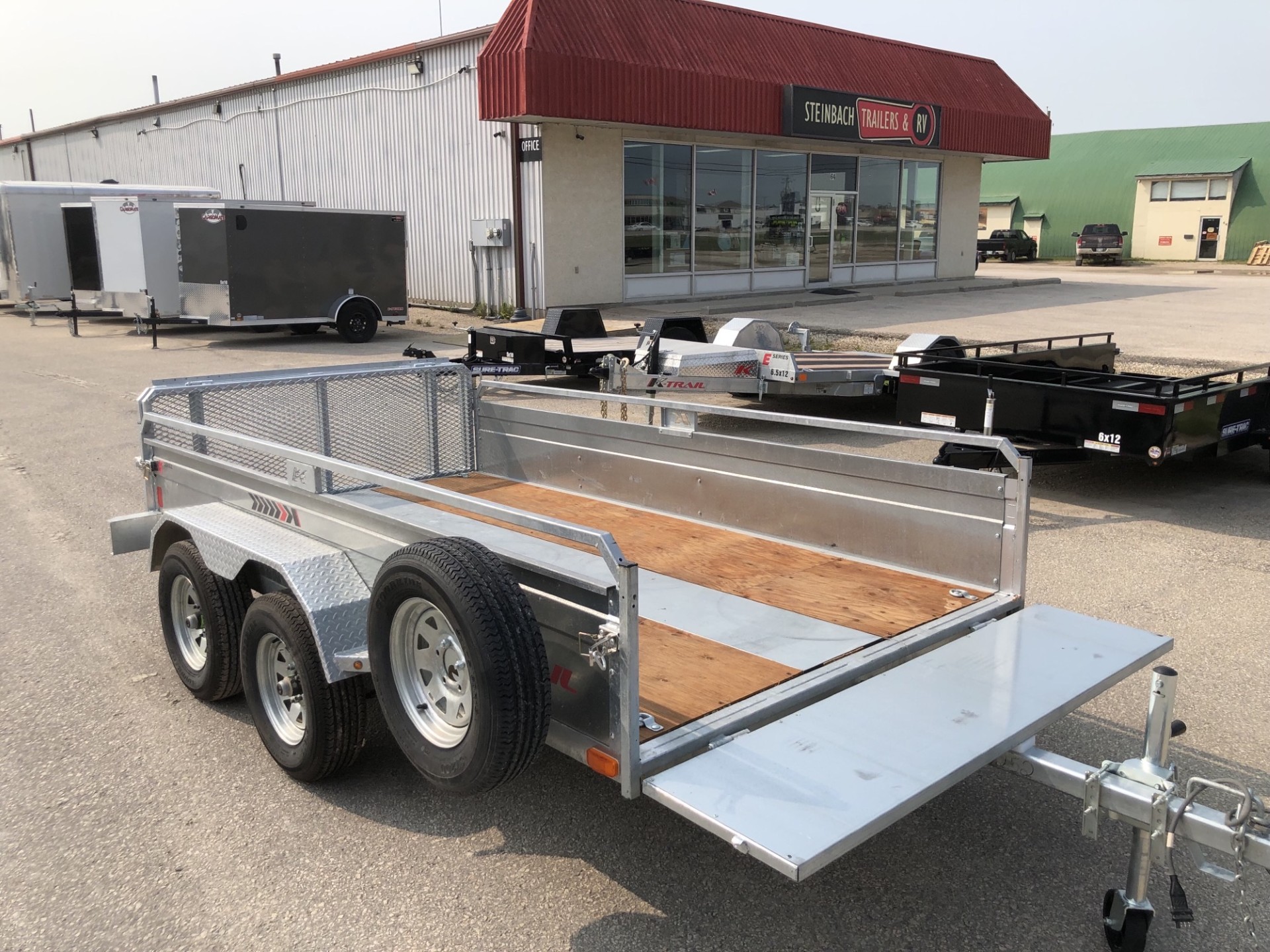 2025 K-Trail 5.5 X 10 Galvanized High Side Tandem Axle Utility Trailer ...
