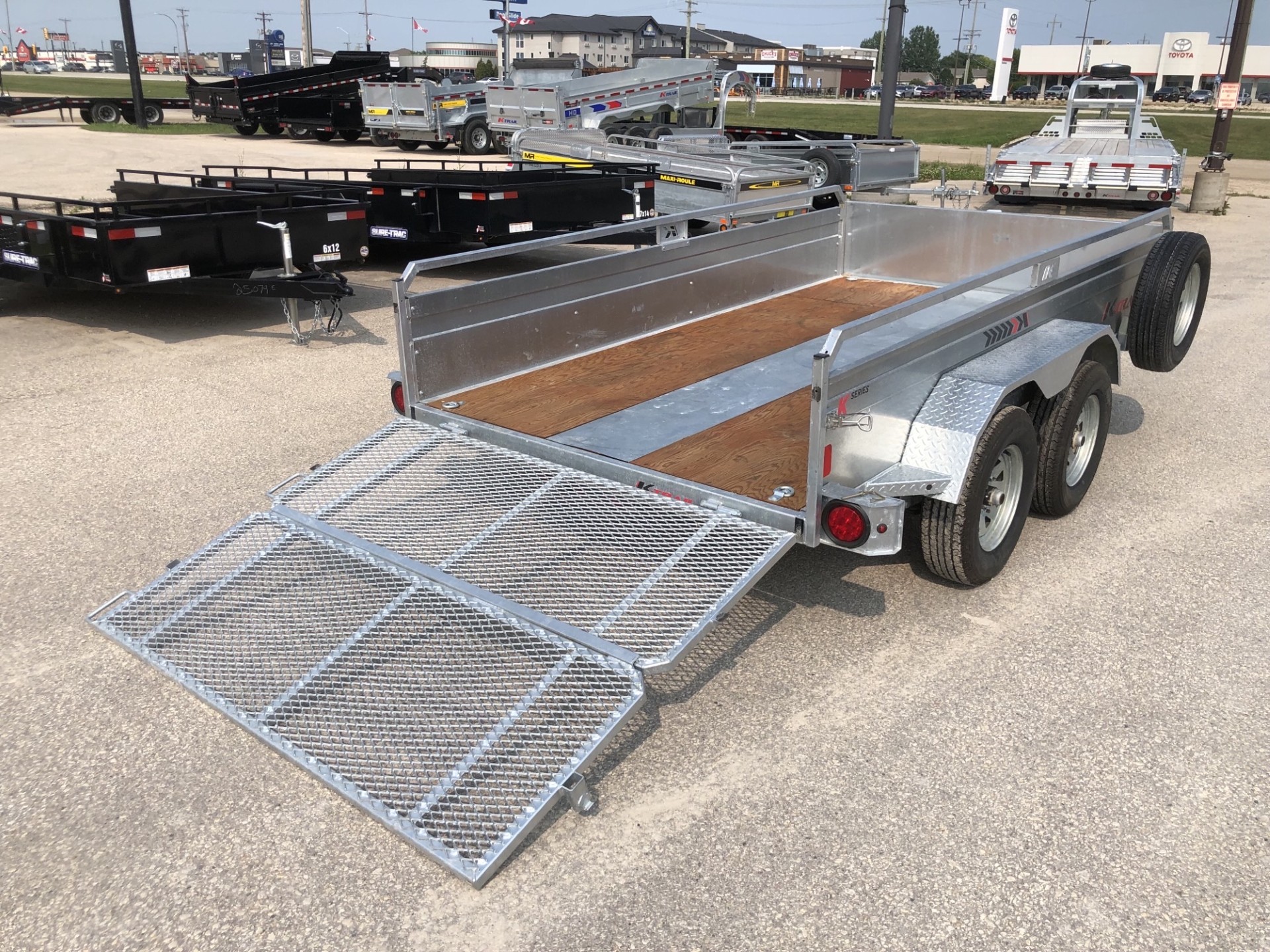 2025 K-Trail 5.5 X 10 Galvanized High Side Tandem Axle Utility Trailer ...