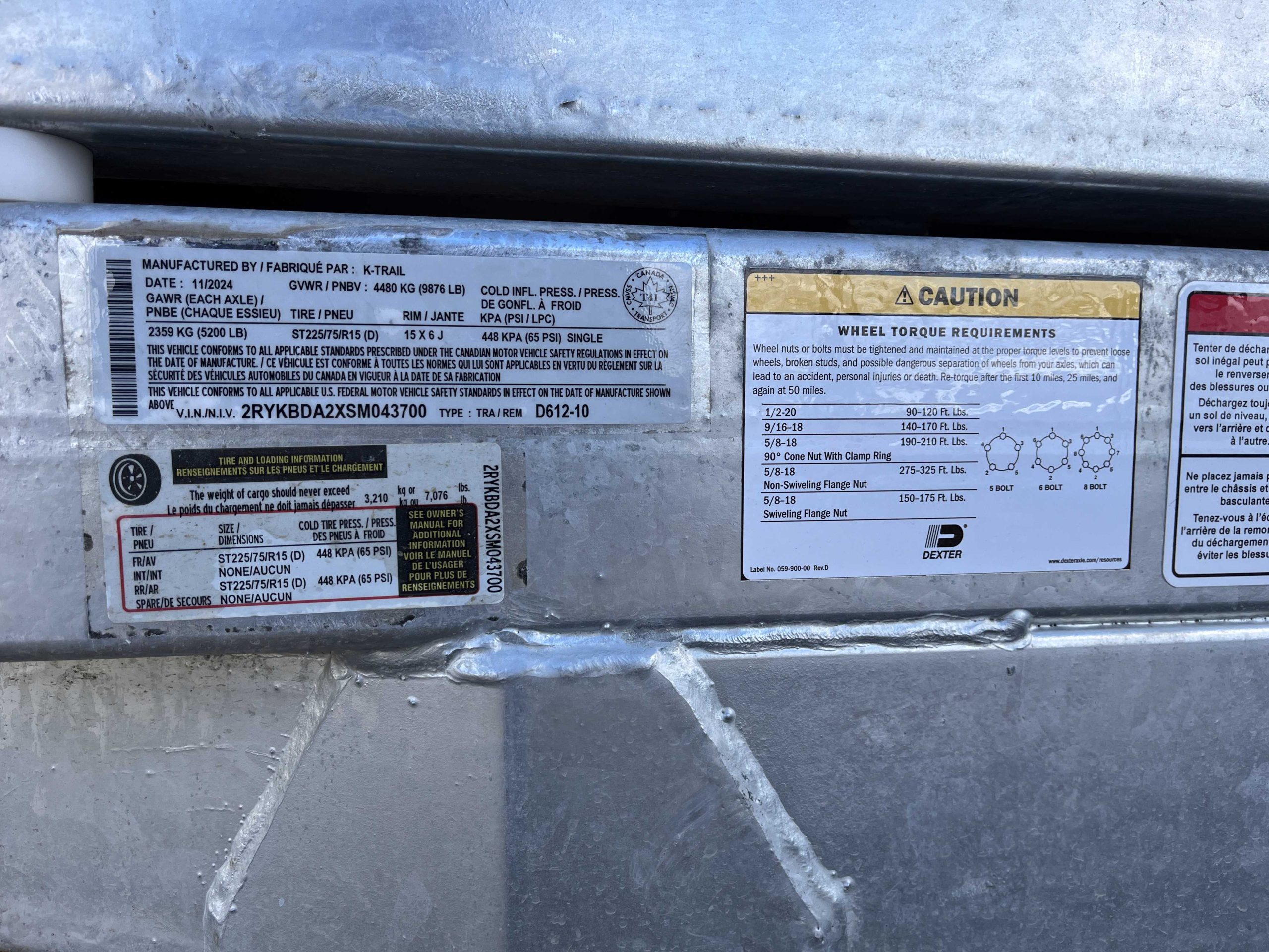 2025 K-Trail 6 X 12 Galvanized Telescopic Dump Trailer 10K – Steinbach ...